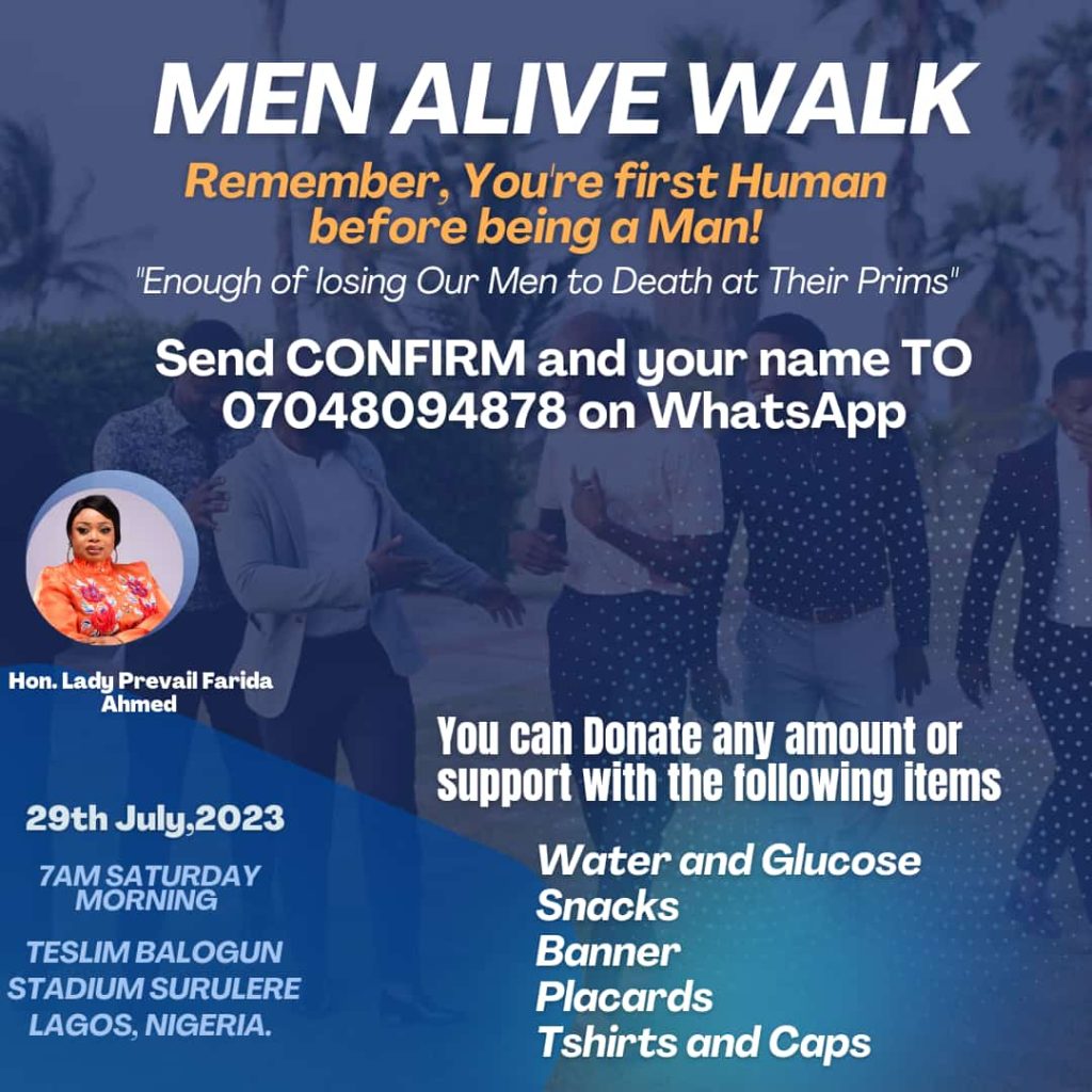 MEN ALIVE WALK – Faridascharityfoundation